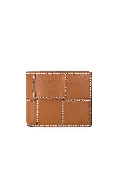 Bottega Veneta Cassette Bi-Fold Wallet Urban Leather Stitch